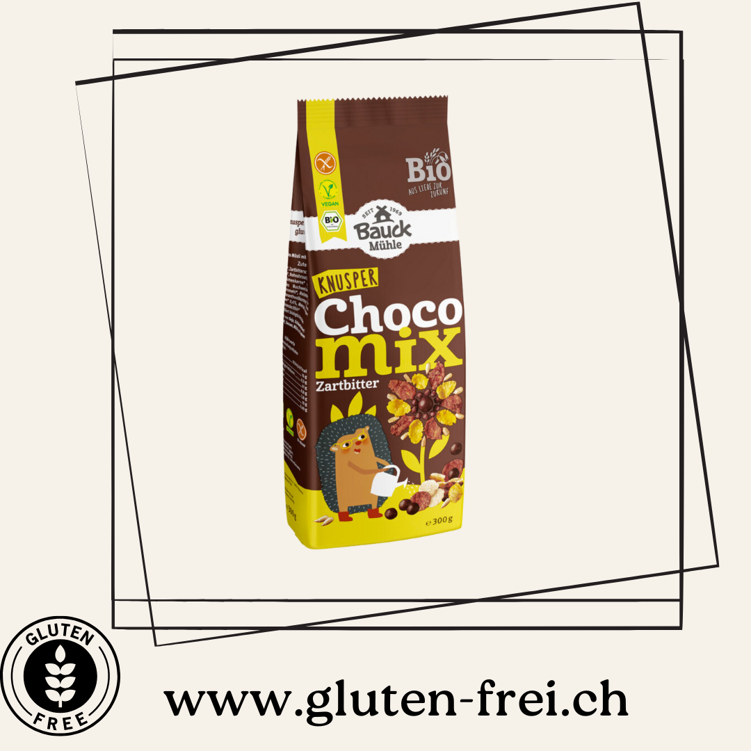 gluten-frei - Knusper Choco Mix Zartbitter Bauck